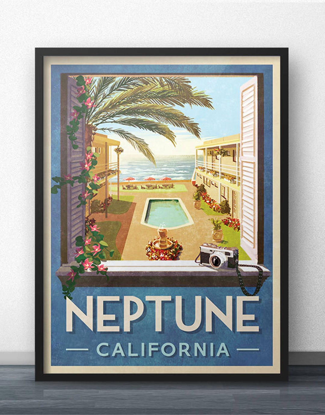 Neptune California Travel Poster Inspired by Veronica Mars - Etsy
