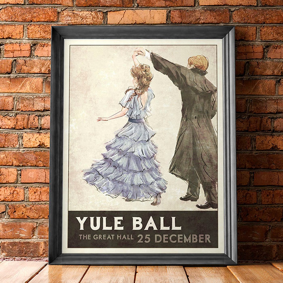 Yule Ball Poster 1930s Retro Style limited Edition Blue - Etsy