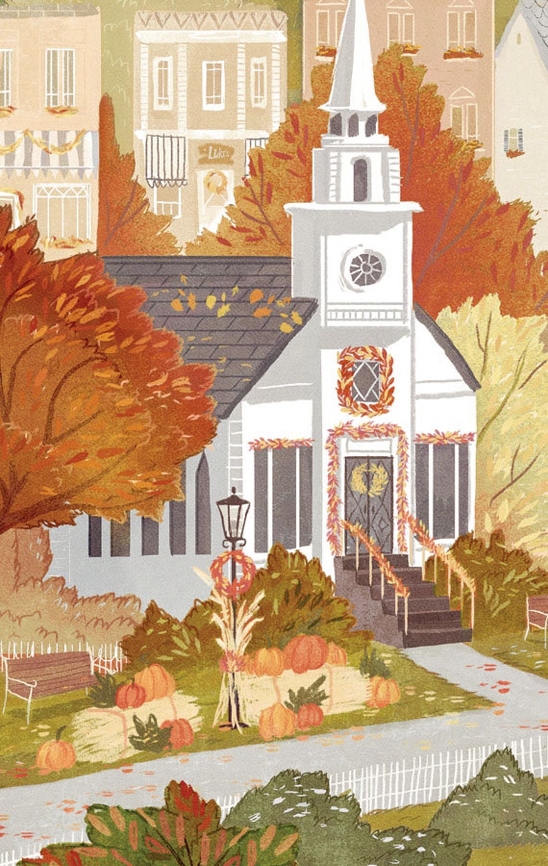 Stars Hollow autumn Festival Travel Poster - Etsy