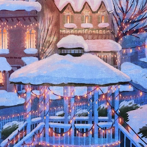 Stars Hollow Winter Holiday Travel Poster - Etsy