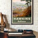 Hawkins Indiana Retro Vintage Travel Poster - Etsy