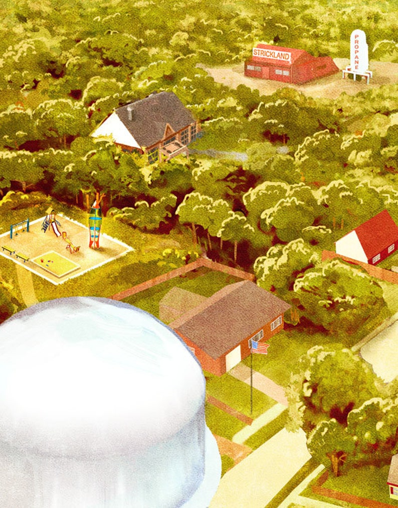 Arlen Texas Heimlich County Retro Vintage Reise Poster | Etsy