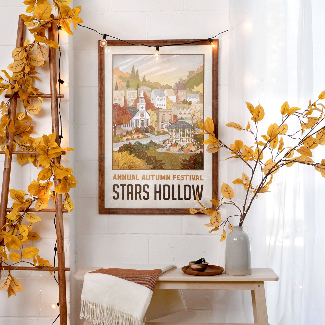 Stars Hollow autumn Festival Travel Poster - Etsy