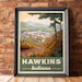 Hawkins Indiana Retro Vintage Travel Poster - Etsy