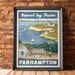 Farhampton Retro Vintage Travel Poster - Etsy