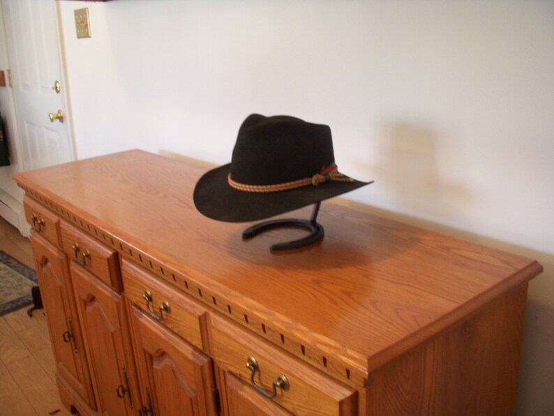 Horseshoe Cowboy Hat Stand. Hand Formed 3/8 Sq. Stock 6 - Etsy Australia