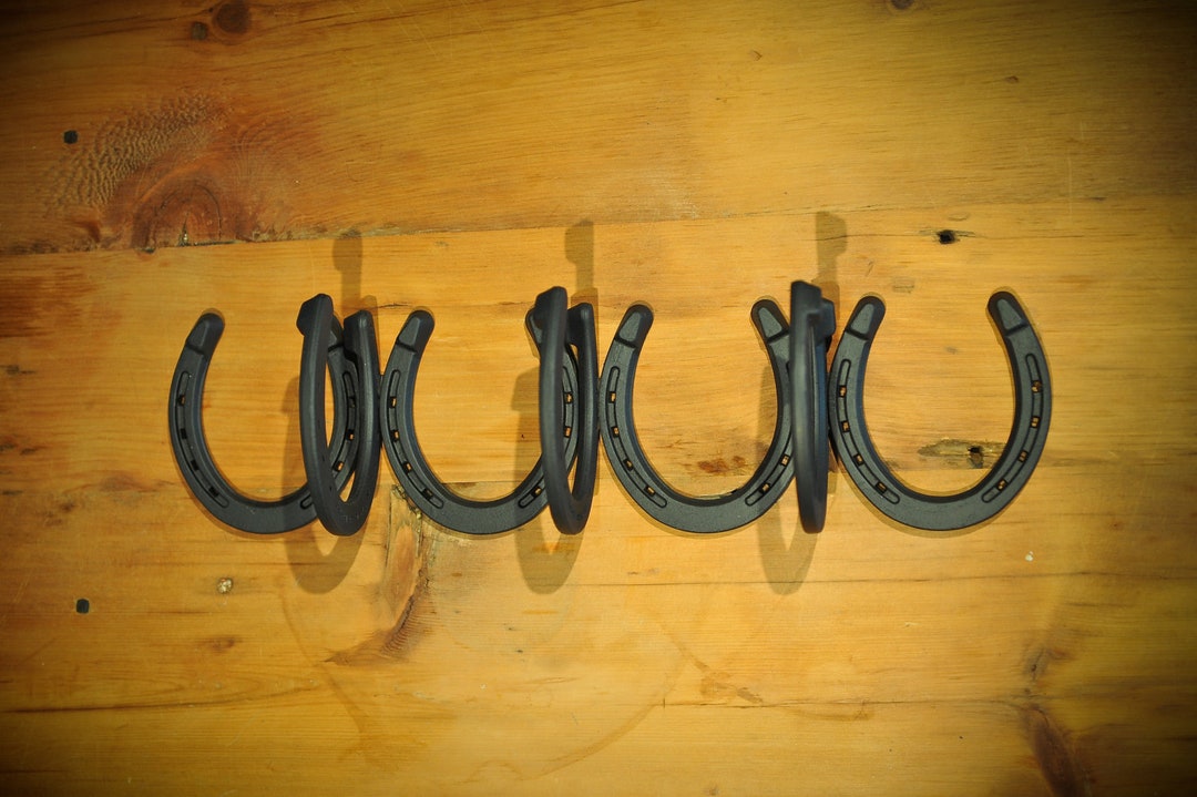 Attractive 3 Coat Wall Mounted Horseshoe Coat Rack Made From New ...