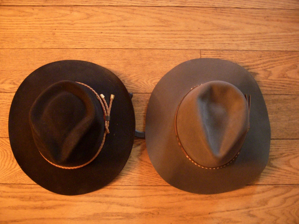 2 Hat Wall Mounted Cowboy Hat Rack. - Etsy