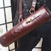 Leather Map Tube // Celtic Medieval Map Case // LARP // | Etsy