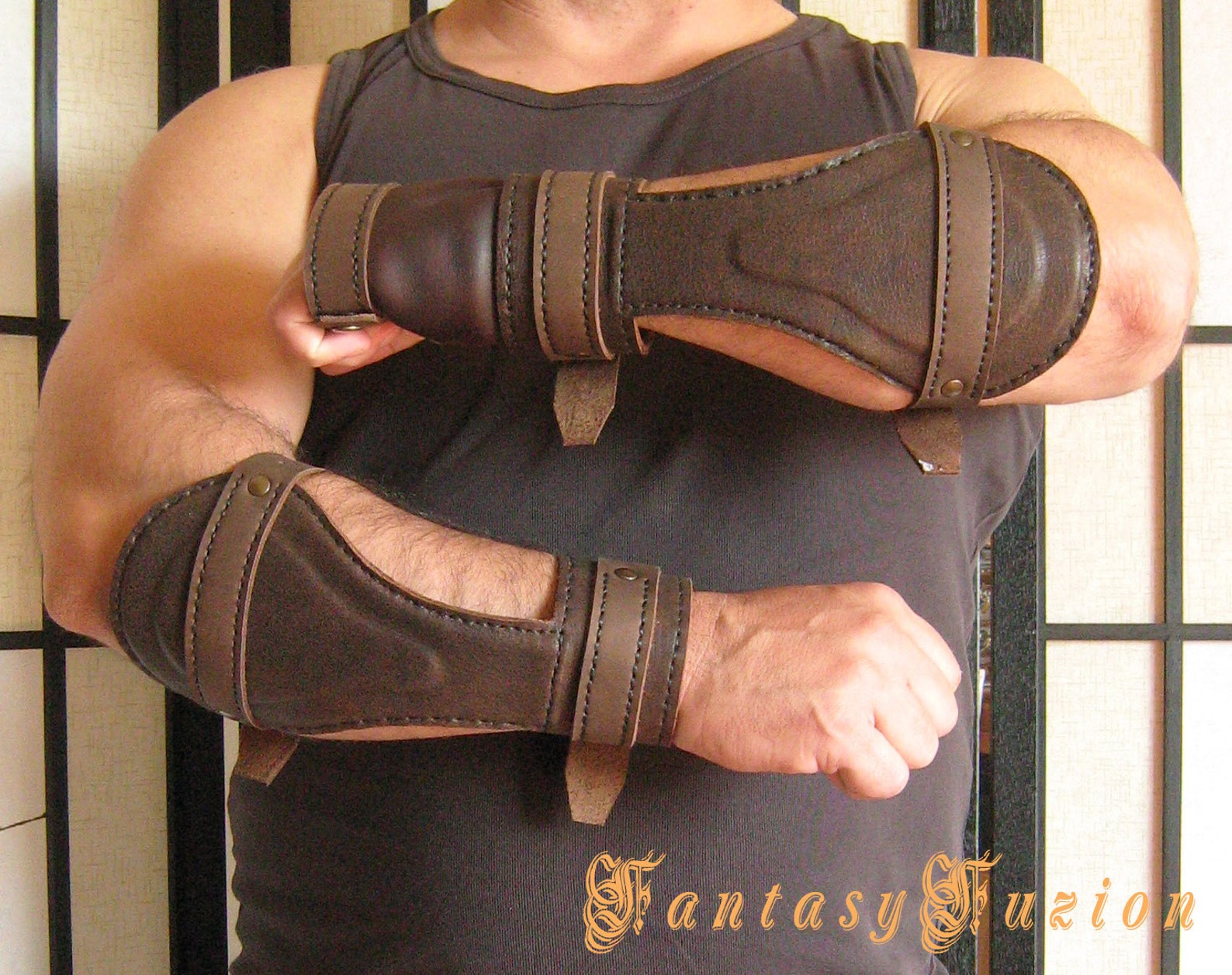 Riddick Cosplay // Medieval Forearm Bracers // Warrior Armor - Etsy