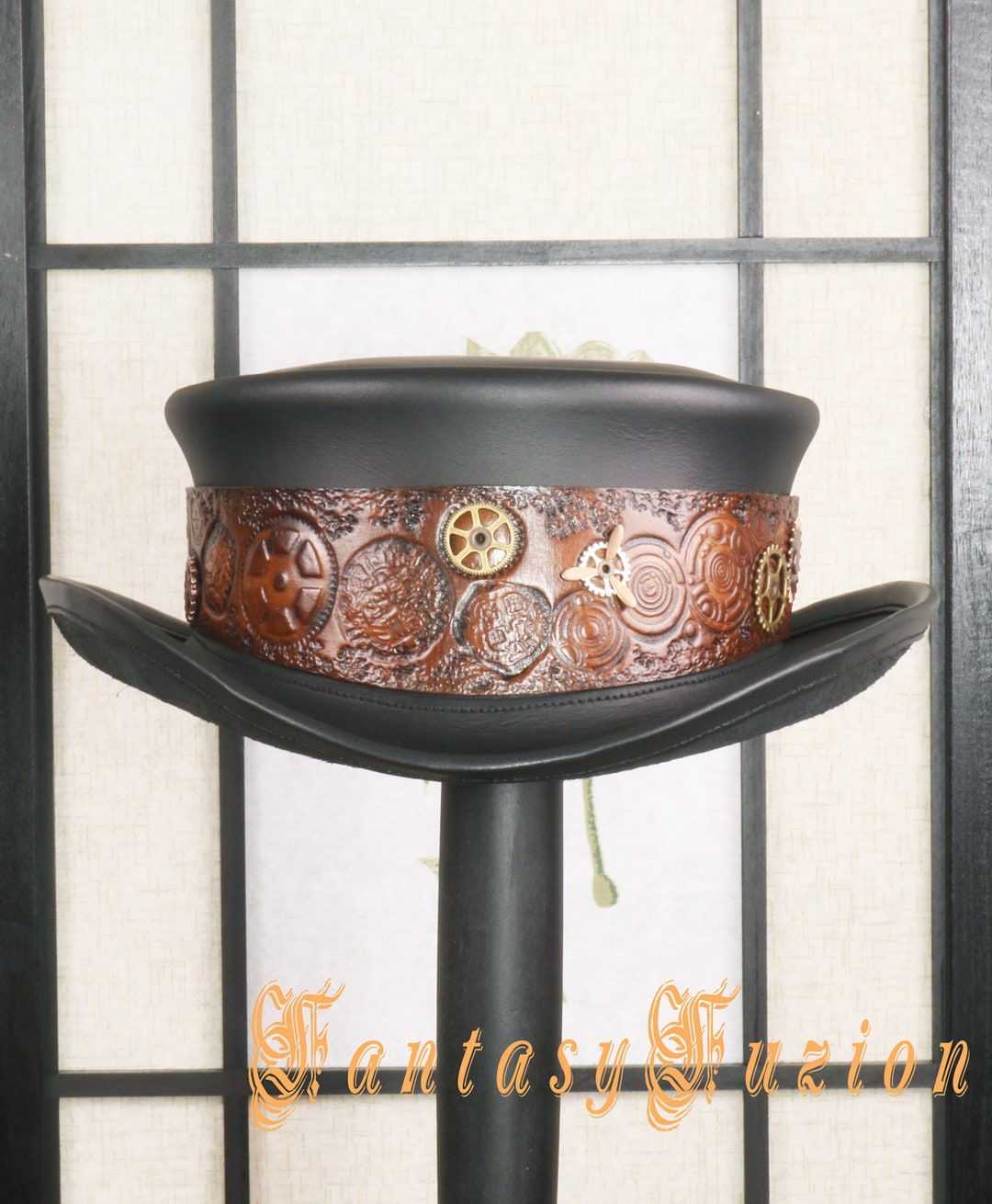 Burning Man Hat // Steampunk Top Hat // Mechanical Time Traveller ...