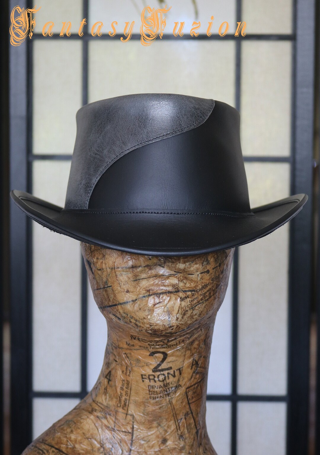 Adventurer Hat // Vintage Leather Hat // Unique Fedora Leather - Etsy