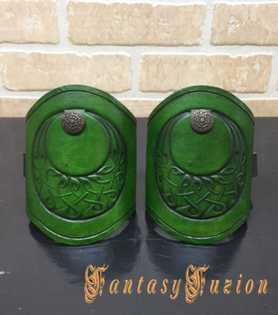 Medieval Tribal LARP Sorcerer Magician Green Celtic Moon Design Stamps ...