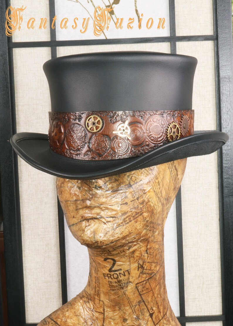 Steampunk Top Hat // Mechanical Time Traveller Victorian Hat - Etsy