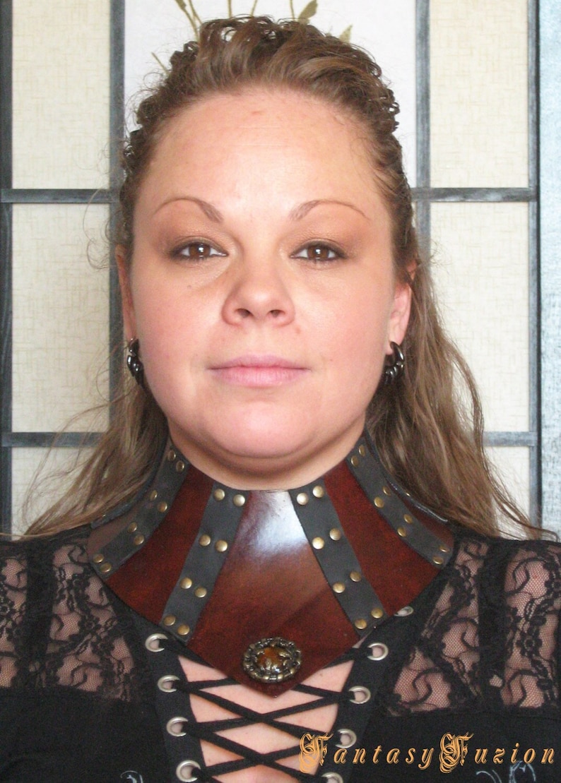 Steampunk Victorian Gothic Vampire Leather High Neck Classy - Etsy