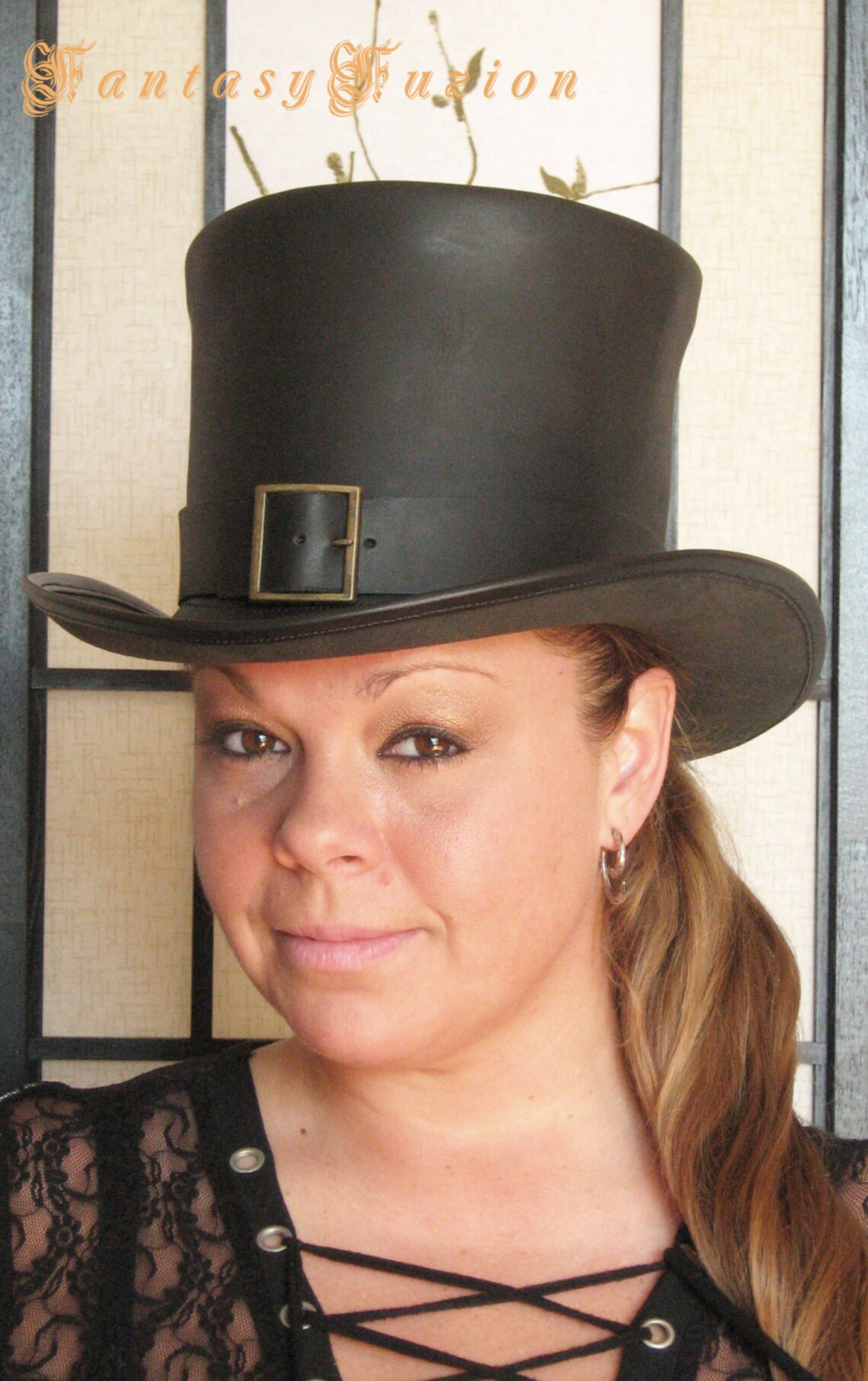 Steampunk Hat Victorian Leather Standard HIGH Top Hat with | Etsy