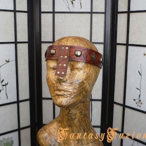 Hammered in Battle Conan Headband // Medieval Barbarian Leather ...