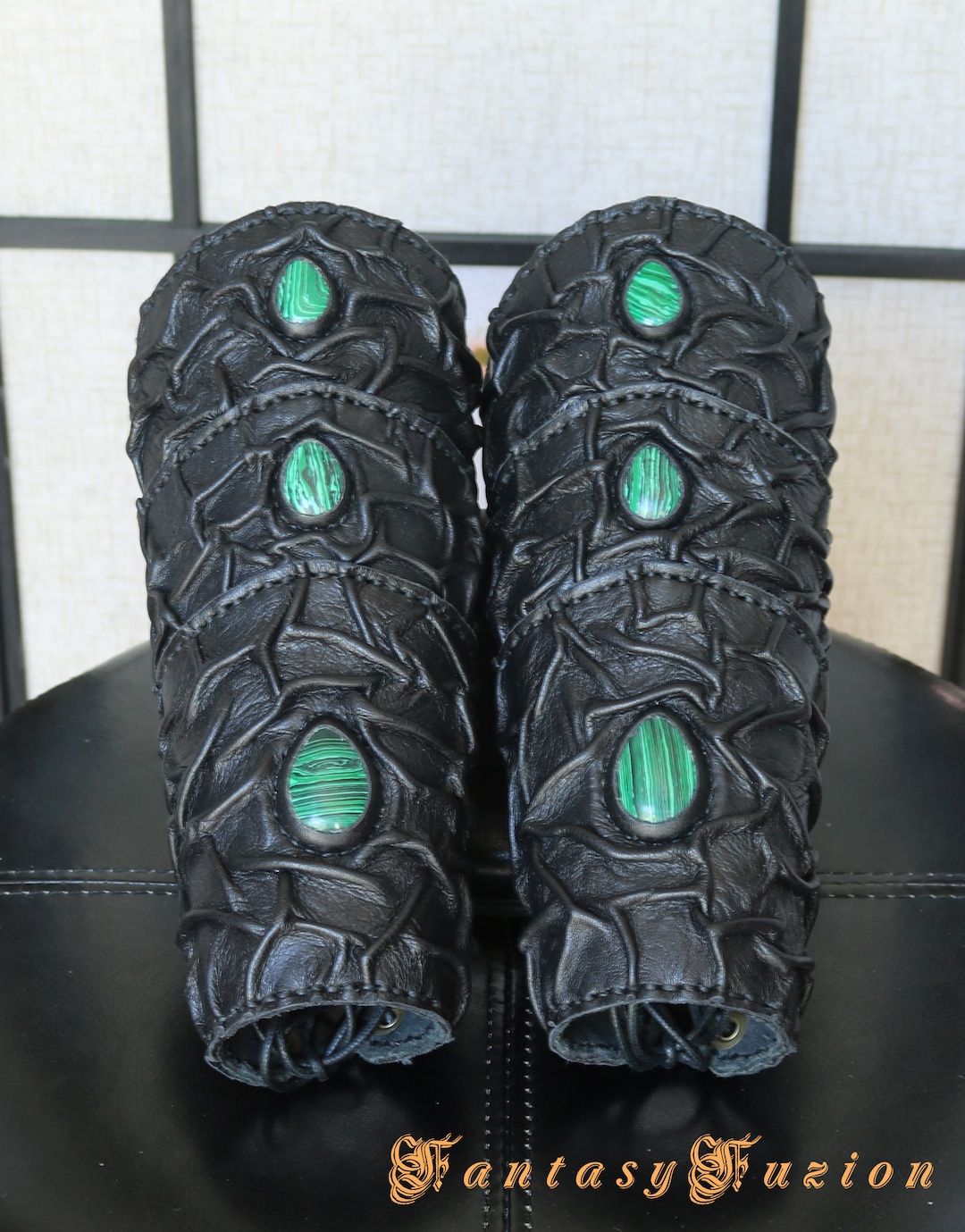 Medieval Sorcerer Wizard Druid Warrior Leather Forearm Bracers With ...