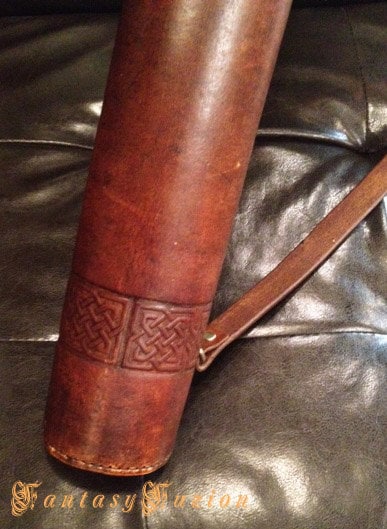 Leather Map Quiver // Medieval Traveler Map Case // Adventurer Fantasy ...