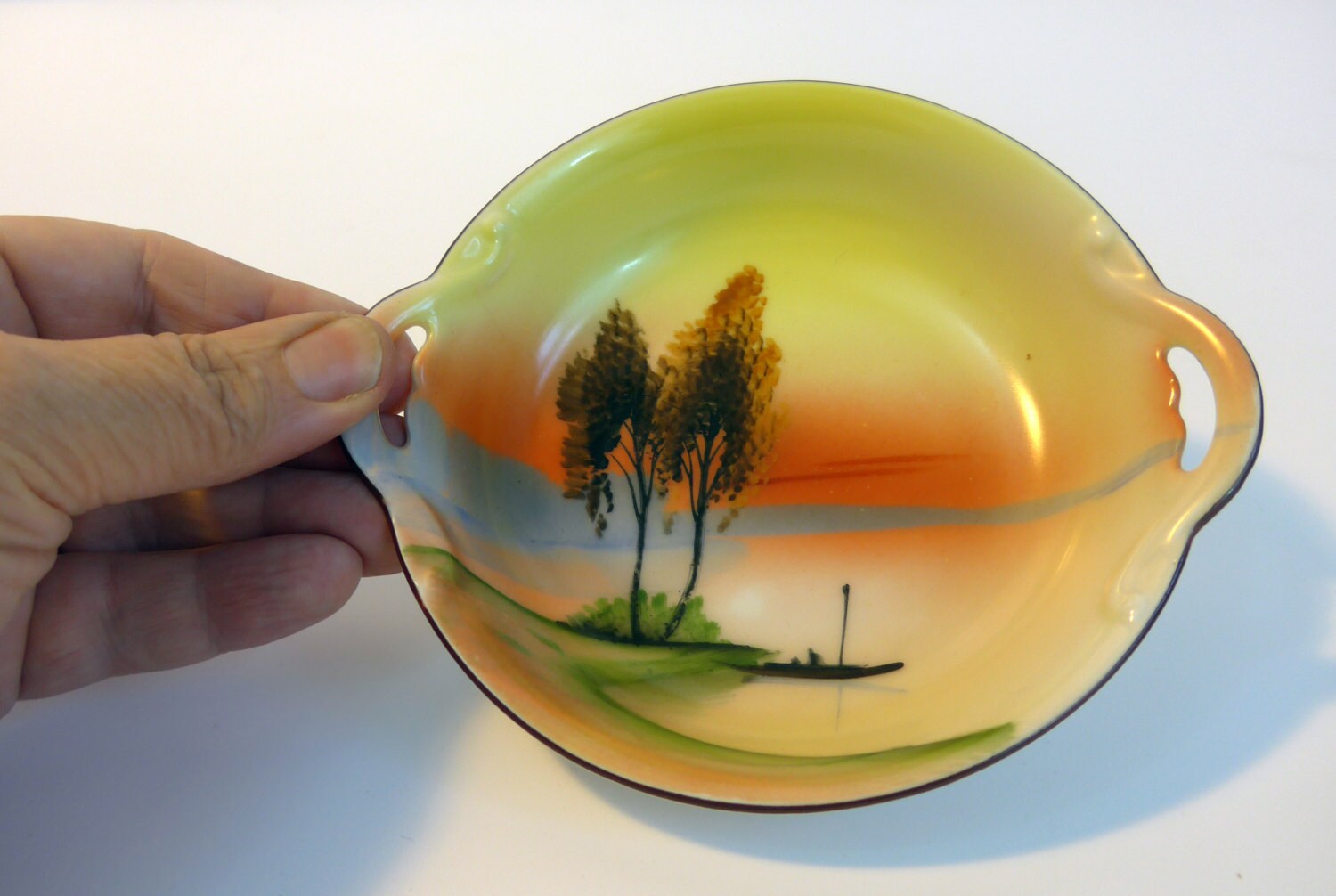 Antique Japanese Noritake Morimura Bowl or Dish w/ Small Handles ...