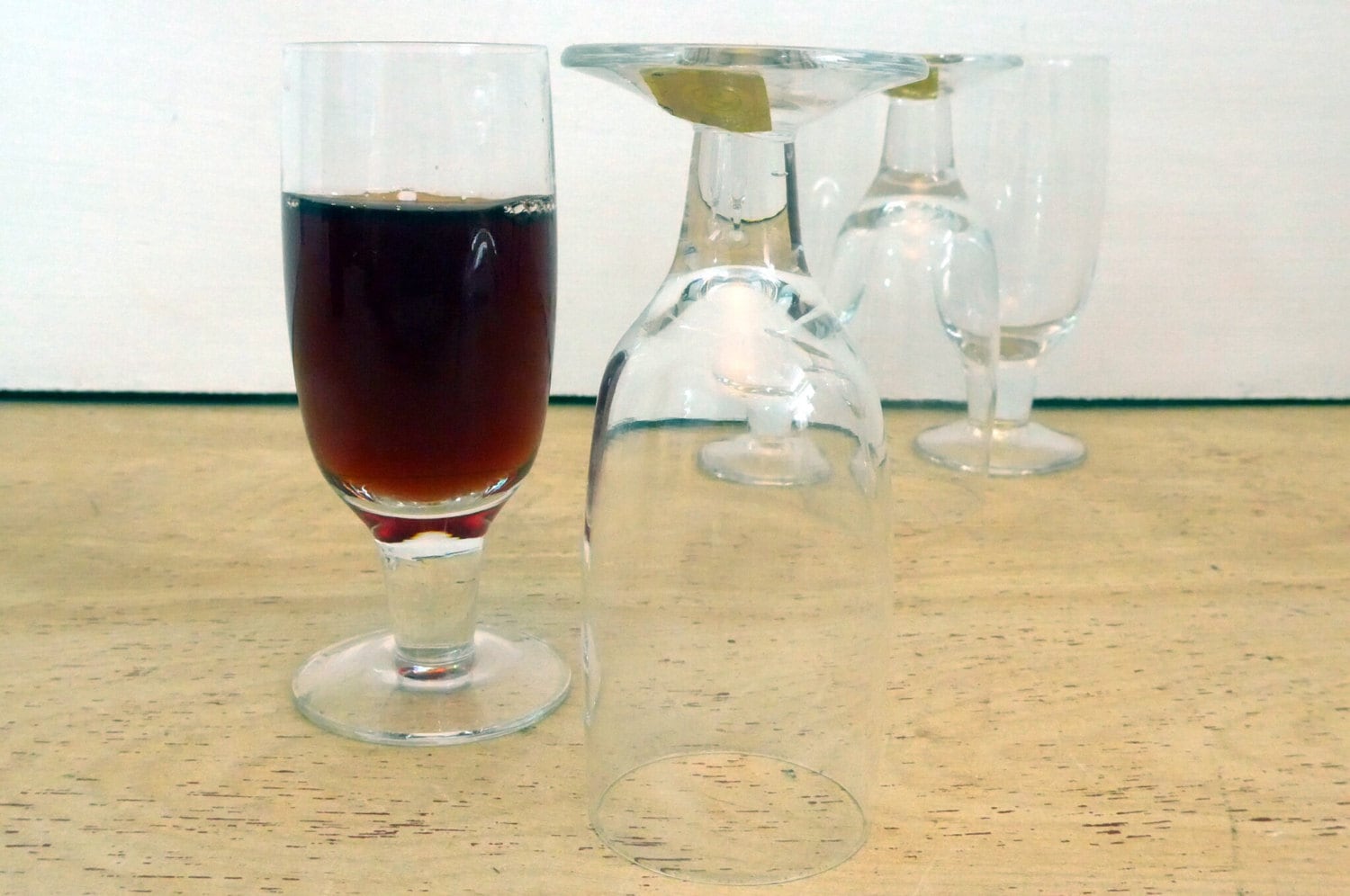 Vintage Cordial or Shot Glasses - 5 Clear Small Cordial Glasses - set ...