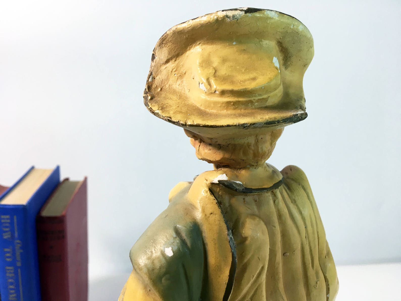 Vintage 14 Tall Chalkware Statue Gentleman Shabby Chic - Etsy