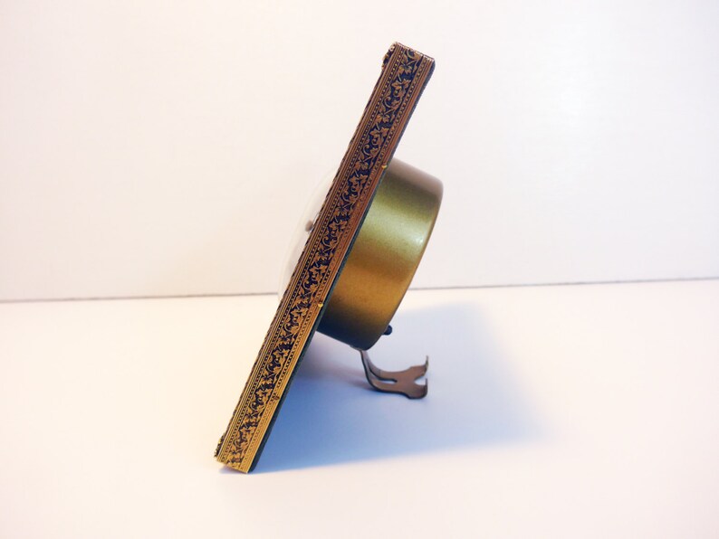 Vintage Guild Crest Clock Ornate Gold Filigree Table Clock - Etsy