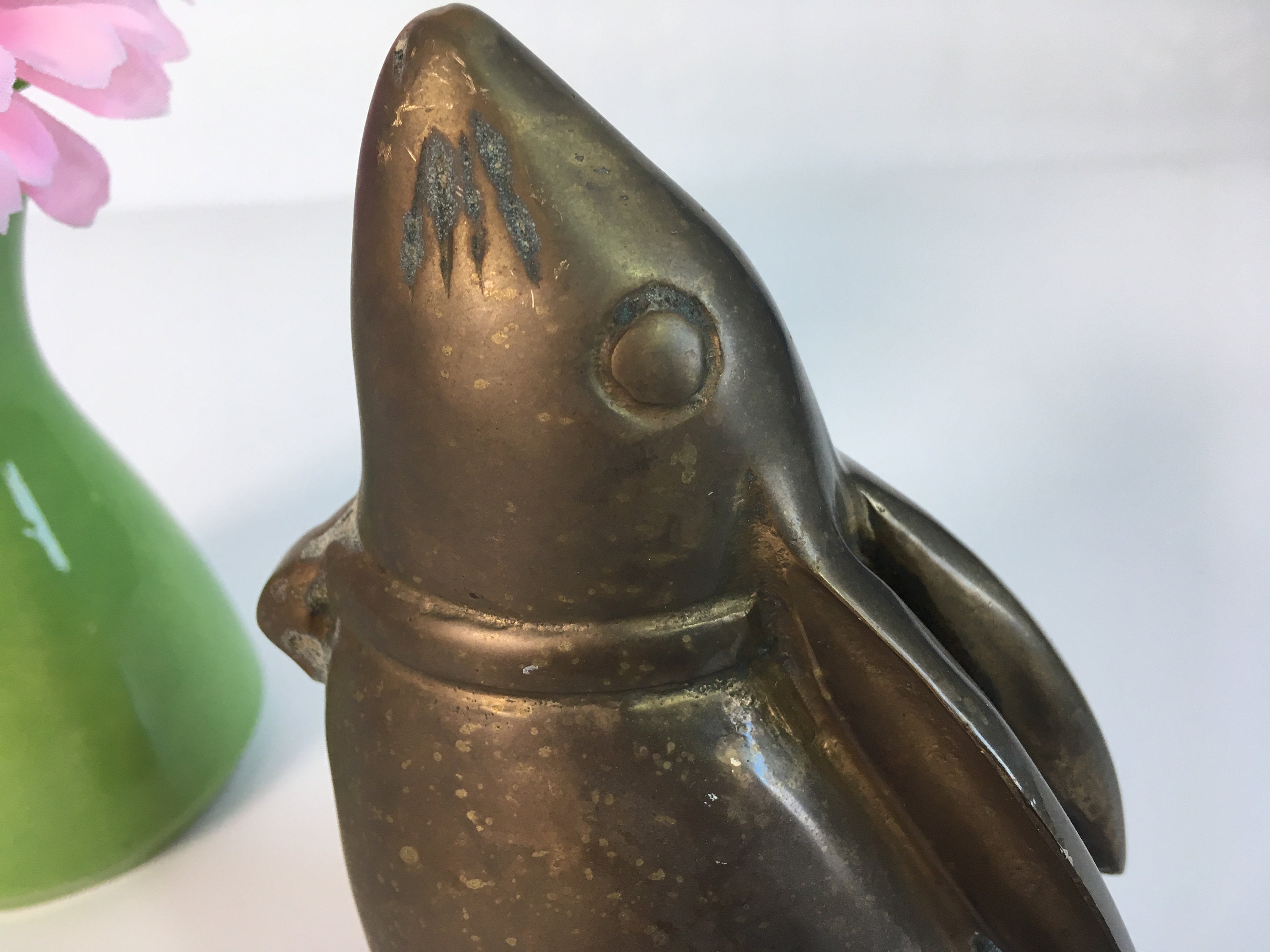 Vintage Solid Brass Bunny Rabbit - Home Decor Brass Statue Figurine ...