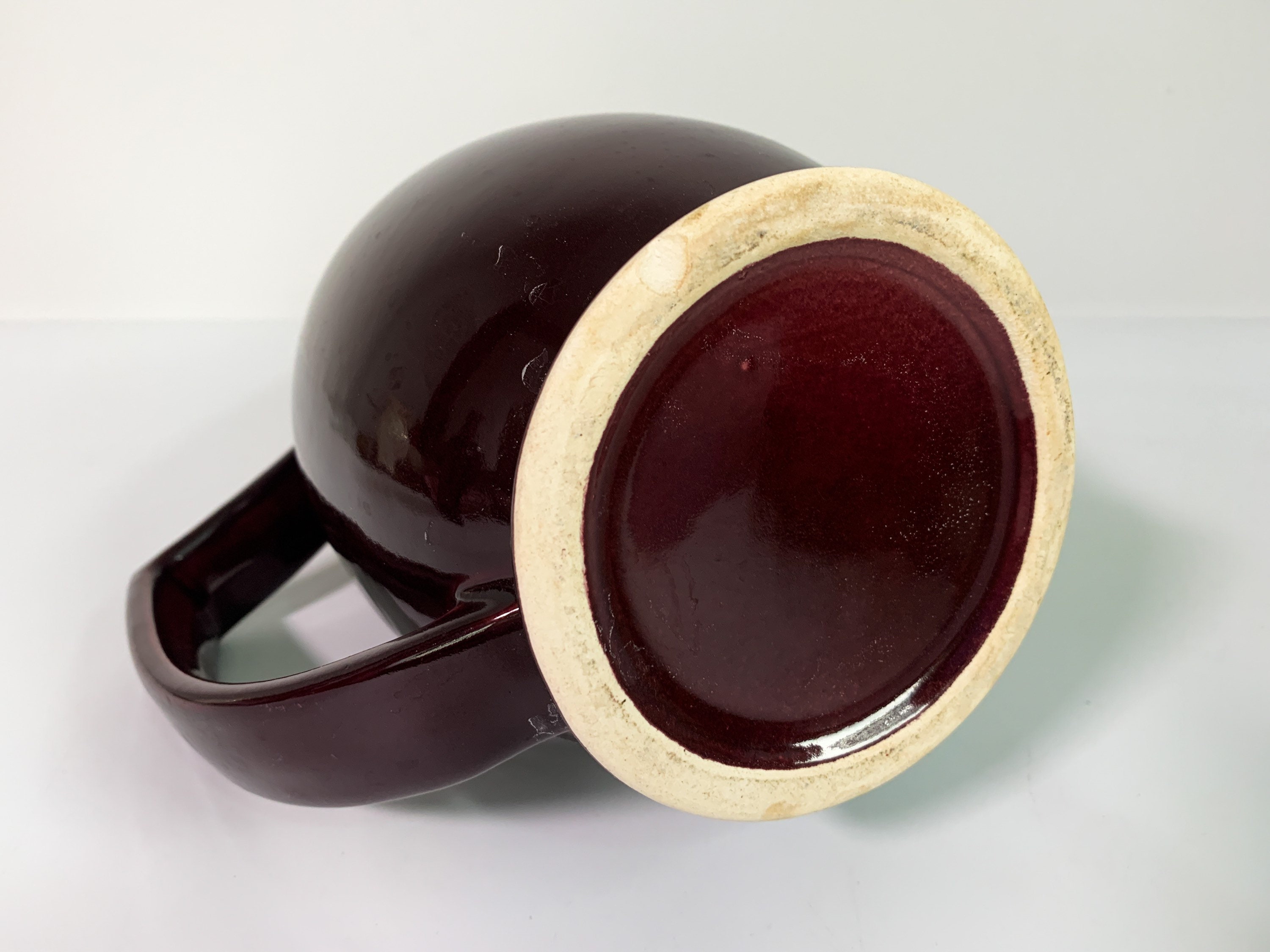 Vintage Lotus Bronze Red Wing Pottery Mid century Stretch Spout Ceramic ...