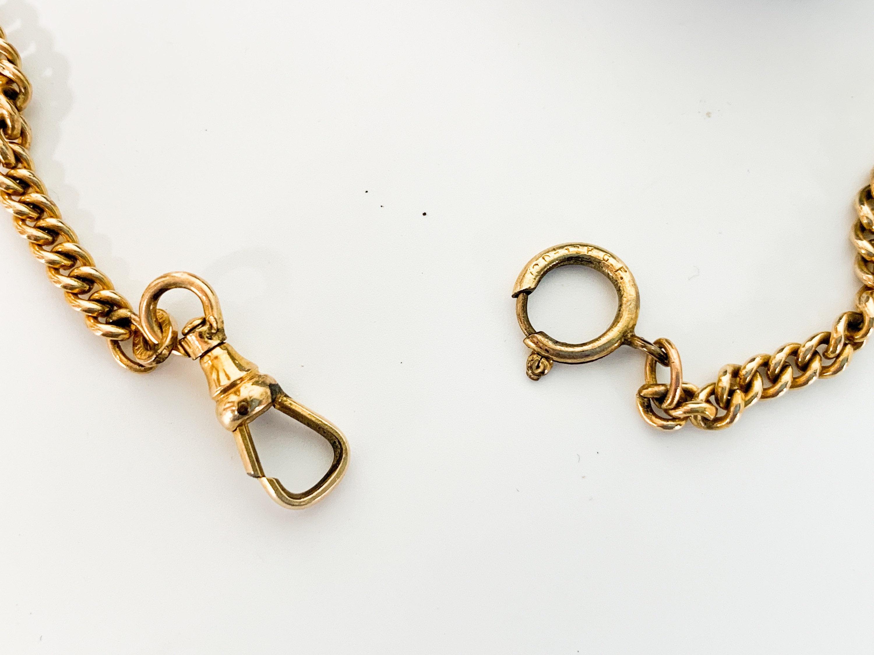 Vintage 12K Gold Filled FORSTNER Pocket Watch Chain - 13 Long Gold ... Vintage 12K Gold Filled FORSTNER Pocket Watch Chain - 13 Long Gold ...