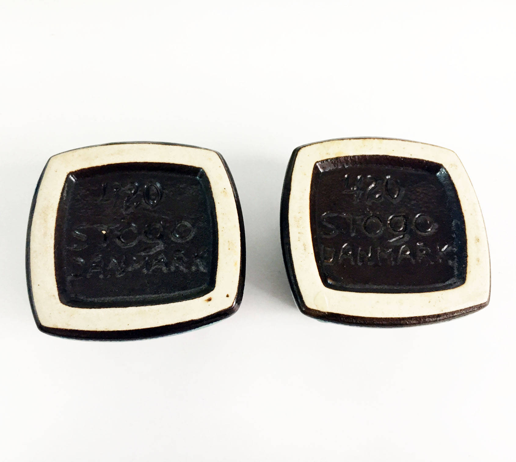 Vintage Stogo Denmark Candle Holders - Ceramic Pottery Danmark 420 ...