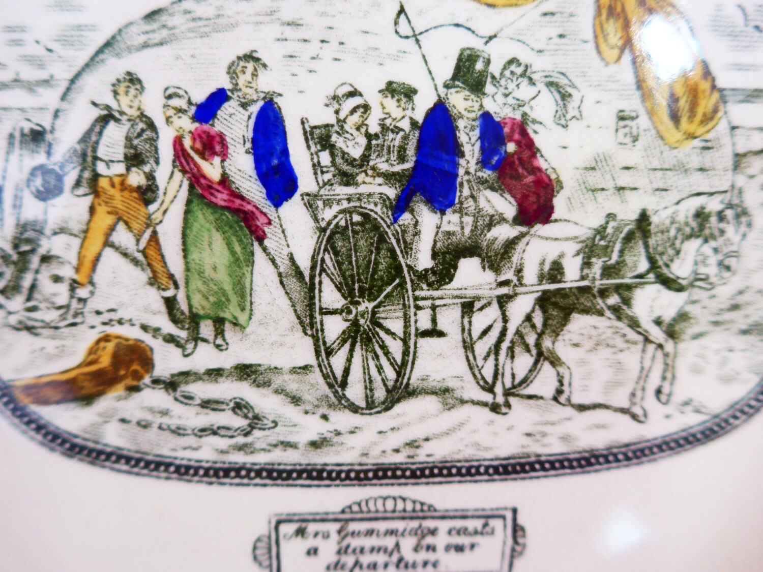 Antique Dickens China Plate Collectible - Circa 1910 Dickens ...