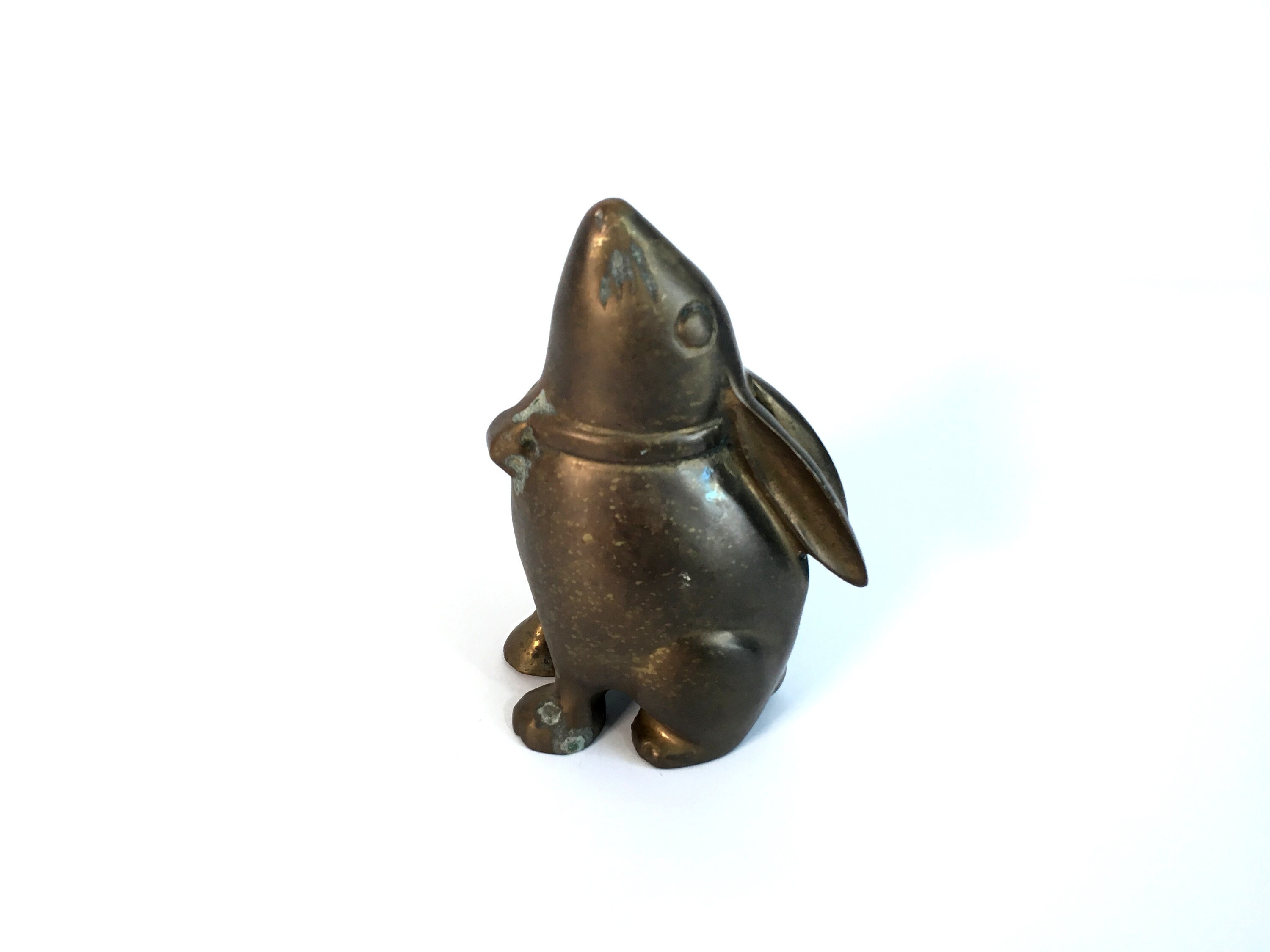 Vintage Solid Brass Bunny Rabbit - Home Decor Brass Statue Figurine ...