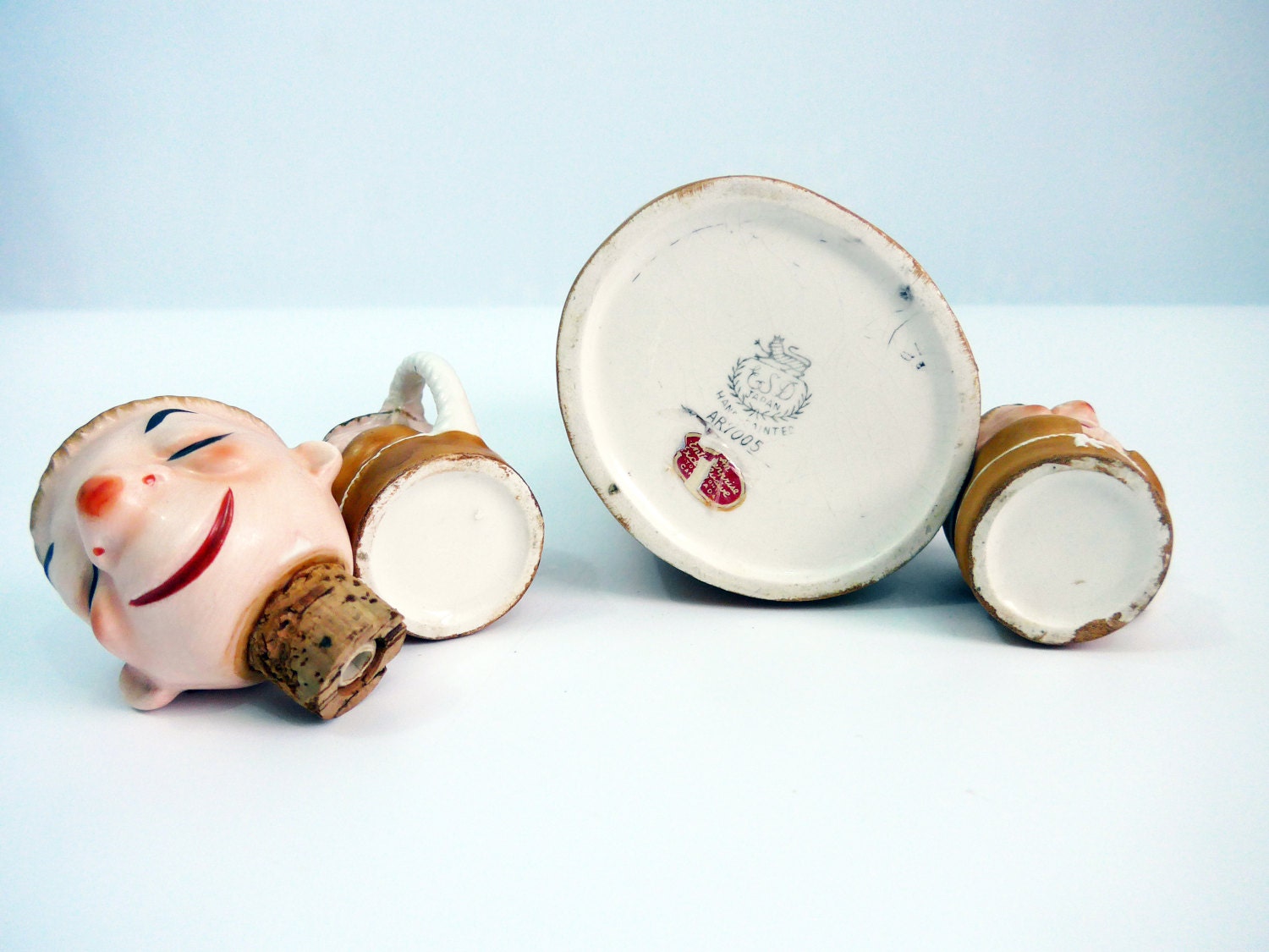 Decanter Set Friar Monk & 2 Shot Glass Cups / Enterprise Exclusive Mugs ...