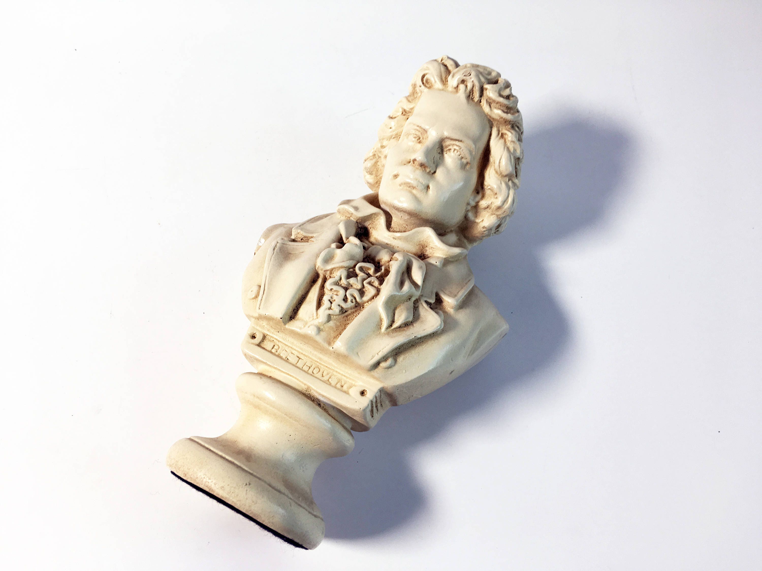 Vintage Bust Beethoven - Vintage Chalkware / Resin Composer Musician 9 ...