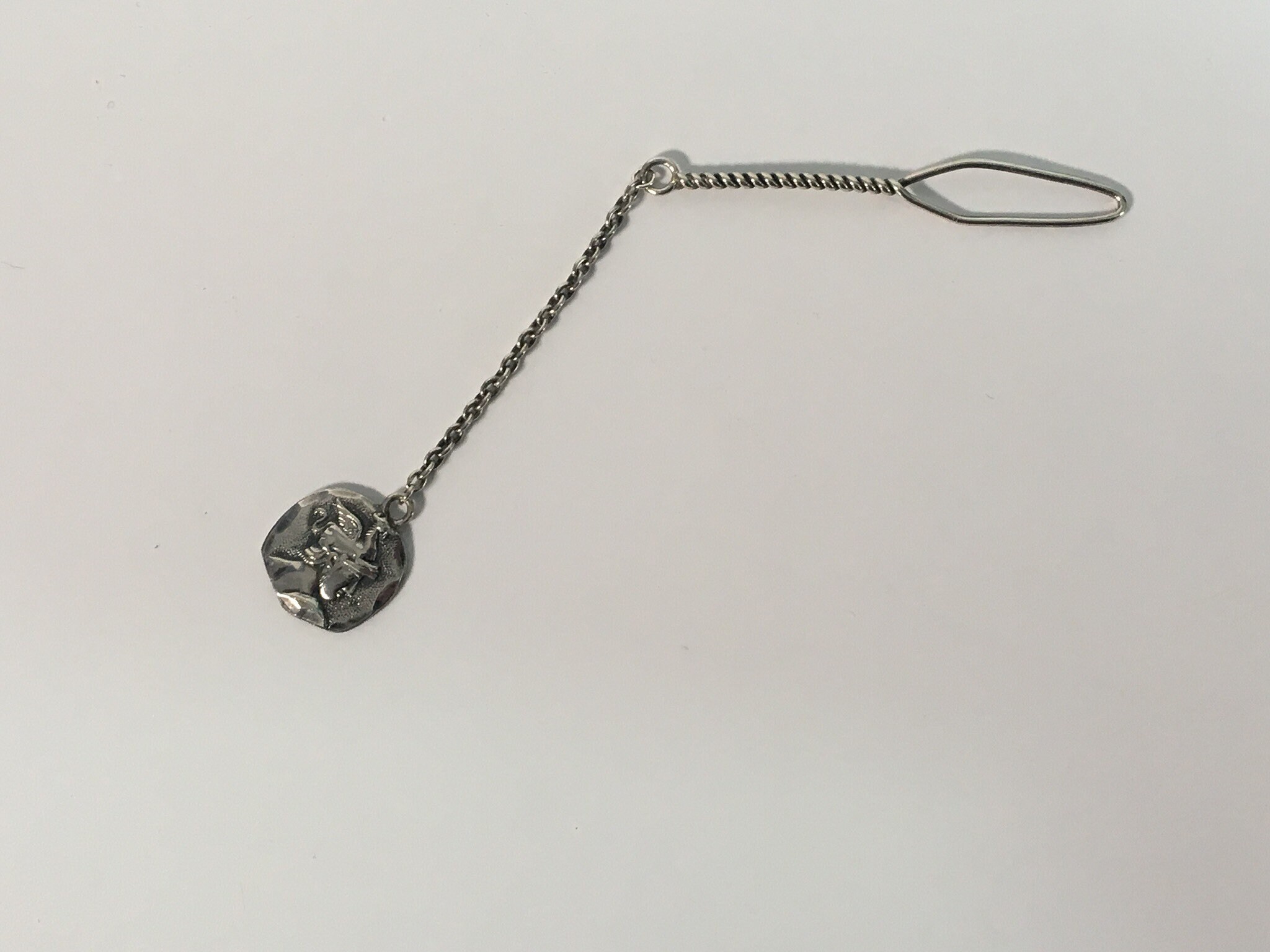 Vintage or Antique Men's Accessory - Loop Button Hook, Chain w/ Hermes ...