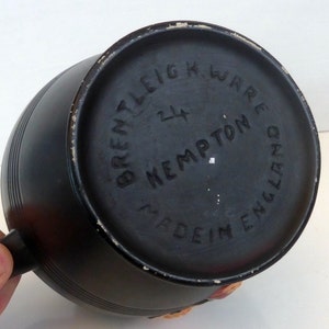 Vintage Brentleigh Ware Pitcher: Black Windsor Pattern With Roses ...