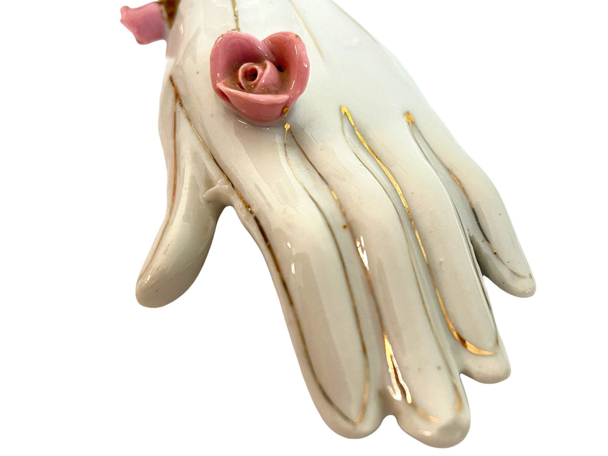 Vintage Lady Hand Vase - Ceramic Mid Century Japan - Retro Painted ...