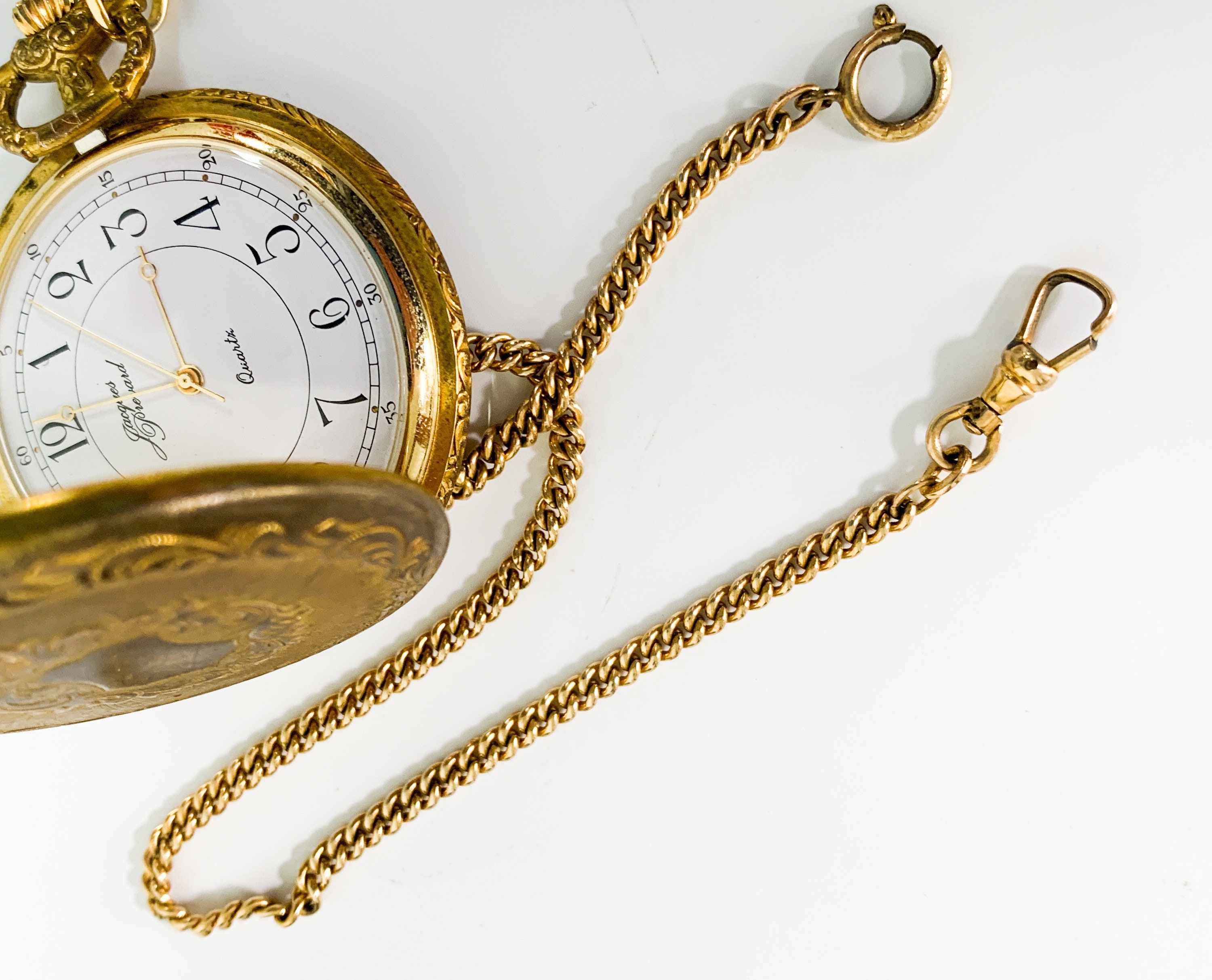 Vintage 12K Gold Filled FORSTNER Pocket Watch Chain - 13 Long Gold ... Vintage 12K Gold Filled FORSTNER Pocket Watch Chain - 13 Long Gold ...