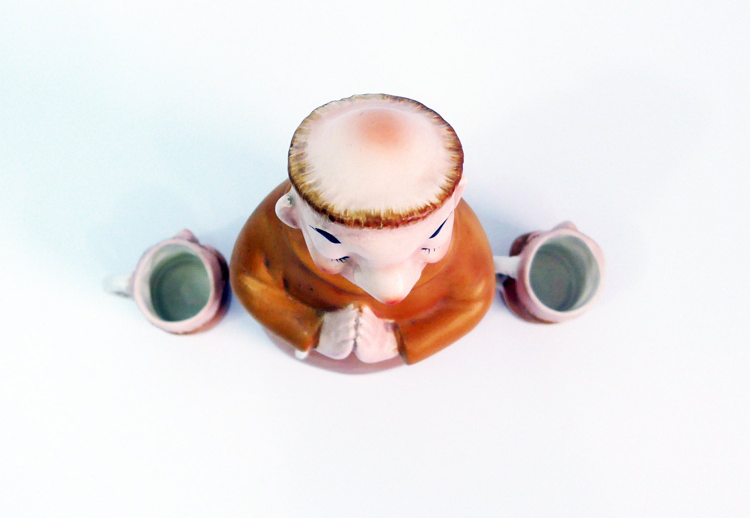 Decanter Set Friar Monk & 2 Shot Glass Cups / Enterprise Exclusive Mugs ...