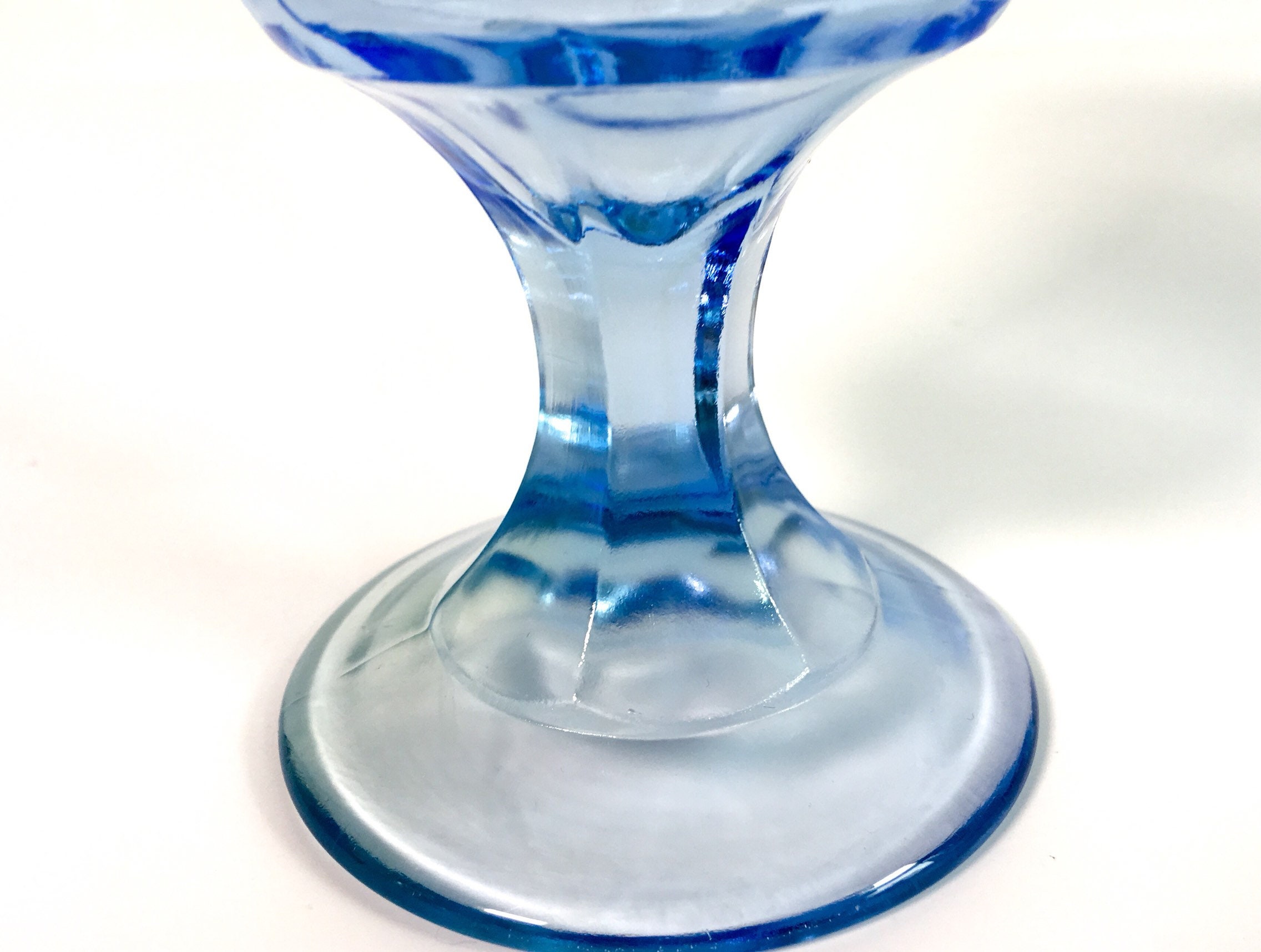 Vintage Recollection Blue Water Glass Indiana Glass Goblets- Single ...