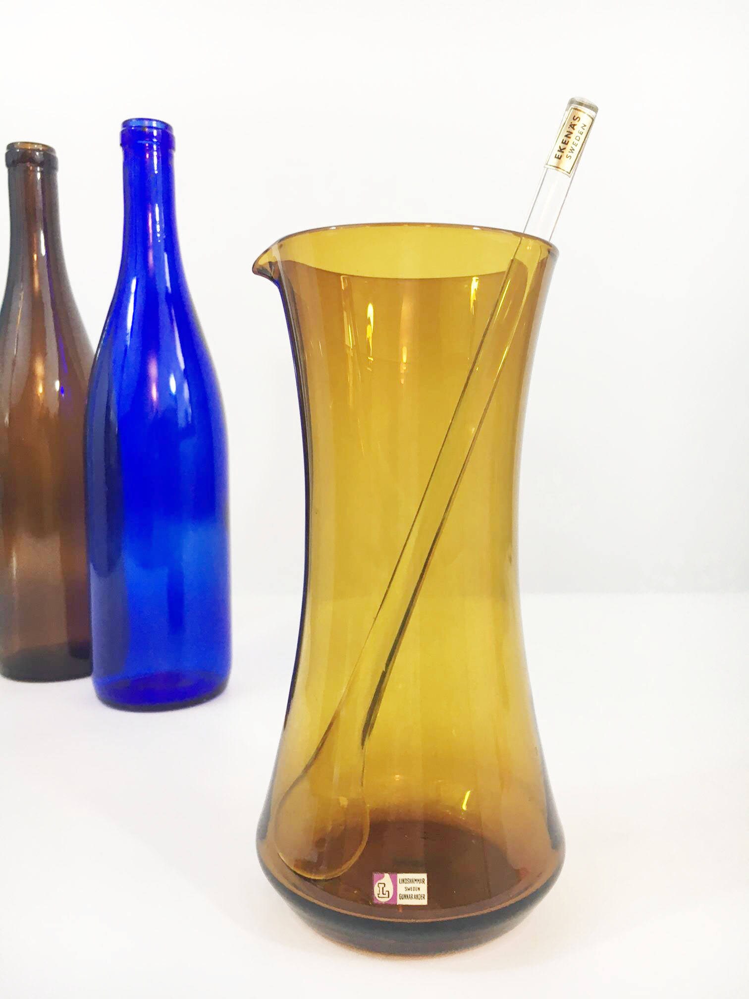 Swedish Modern Glass Pitcher