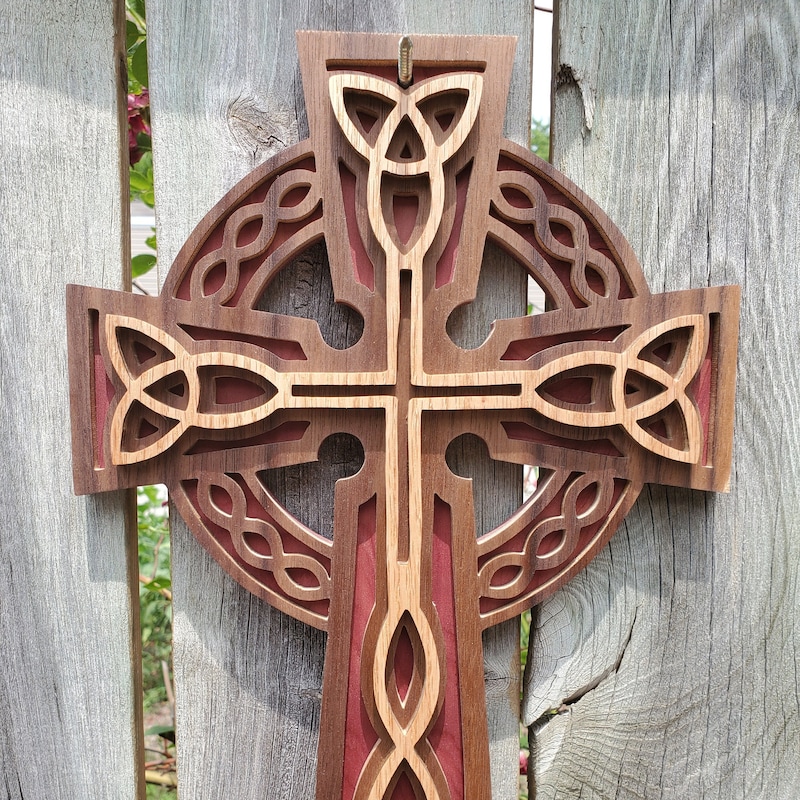 Wooden Celtic Cross - Etsy