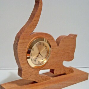 Cat Desk Clock, Pet Parent Gift, Cat Lover Gift, Anniversary Gift Idea ...