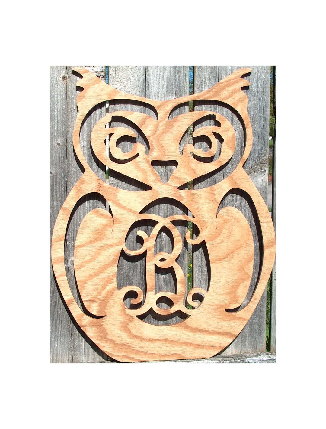 Owl Monogram Wood Sign Personalized Decor Owl Decor Owl - Etsy