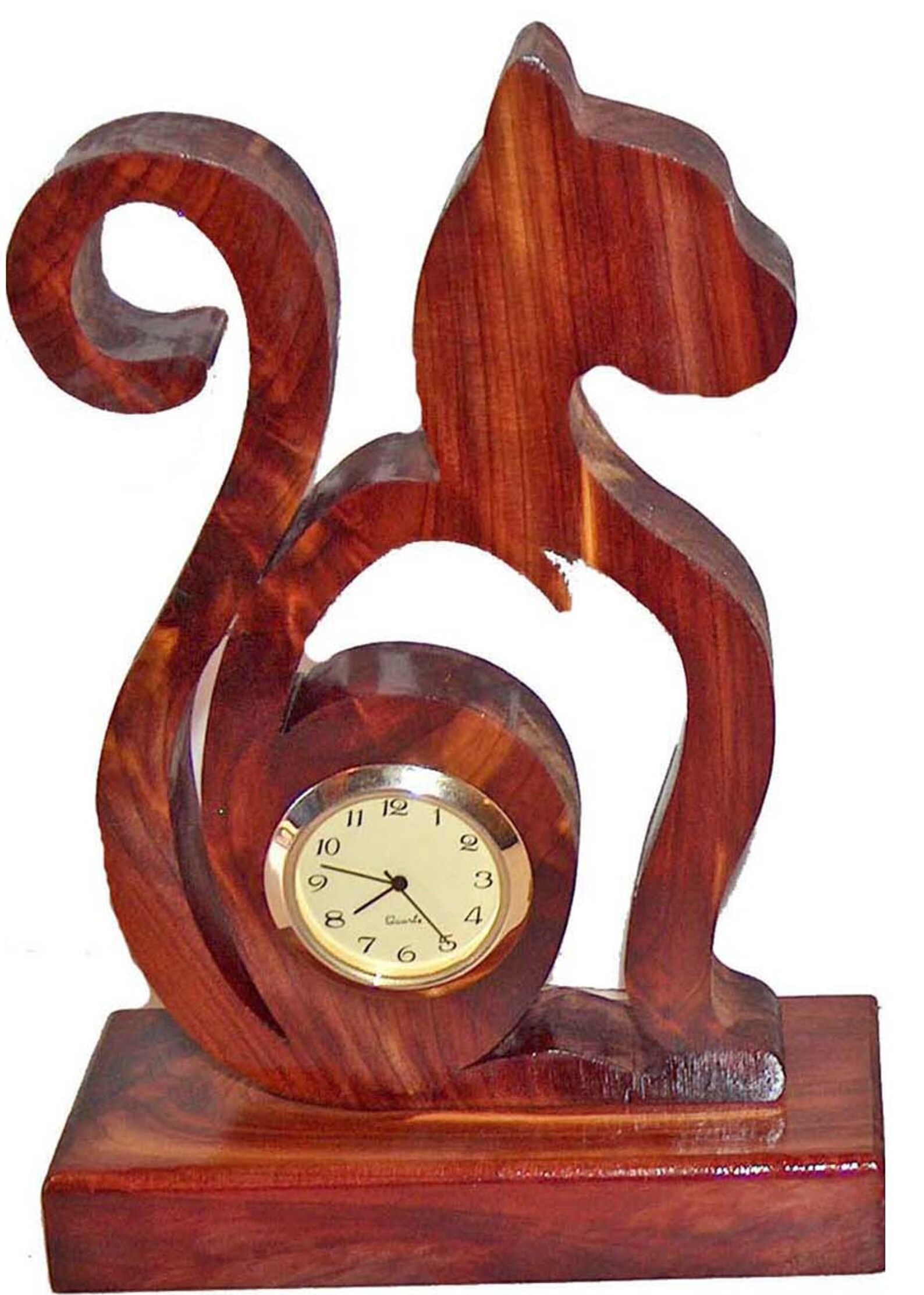 Cat Desk Clock Cat Lover Gift Anniversary Gift Idea Pets - Etsy