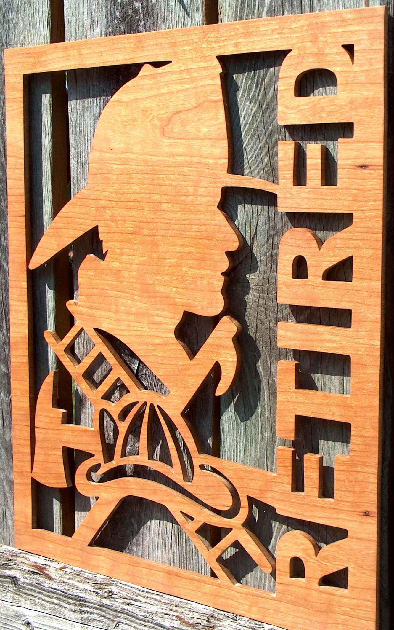 Firefighter Retirement Gift Fireman Wood Sign Firefighter | Etsy