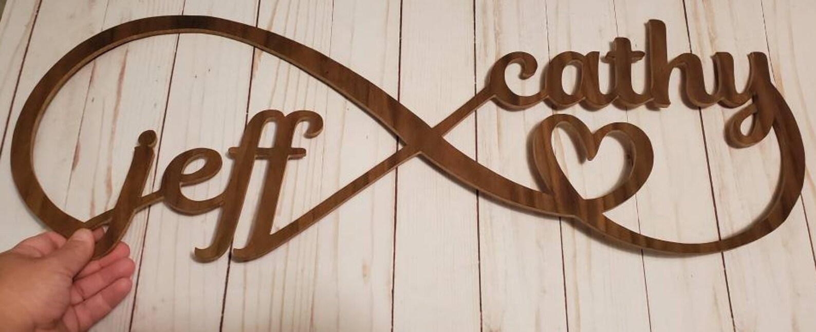 Infinity Sign With Name Personalized Infinity Sign Newlywed - Etsy
