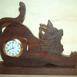 Cat Desk Clock, Pet Parent Gift, Cat Lover Gift, Anniversary Gift ...