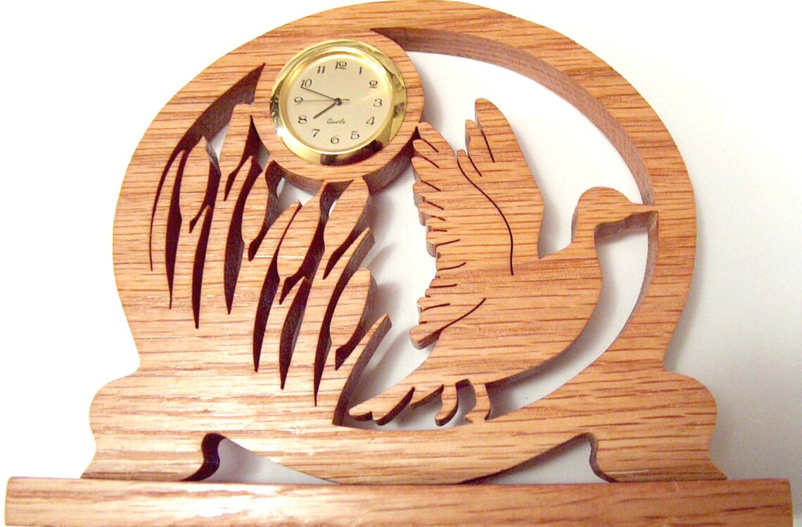 Duck Desk Clock Birthday Gift Idea Duck Hunting Decor - Etsy